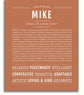 Mike | Name Art Print – Name Stories