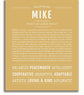 Mike Personalized Name Meaning Art Prints – Name Stories