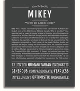 Mikey | Name Art Print – Name Stories