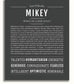 Mikey | Name Art Print – Name Stories