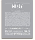 Mikey | Name Art Print – Name Stories