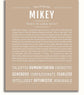 Mikey | Name Art Print – Name Stories