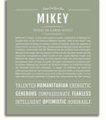 Mikey | Name Art Print – Name Stories