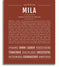 Mila | Name Art Print – Name Stories