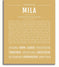 Mila | Name Art Print – Name Stories