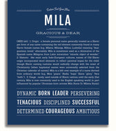 Mila | Name Art Print – Name Stories