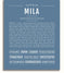 Mila | Name Art Print – Name Stories