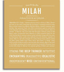 Milah | Name Art Print – Name Stories