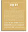 Milah | Name Art Print – Name Stories