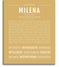 Milena Personalized Name Meaning Art Prints – Name Stories