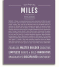 Miles | Name Art Print – Name Stories