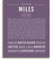 Miles | Name Art Print – Name Stories