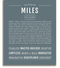 Miles | Name Art Print – Name Stories