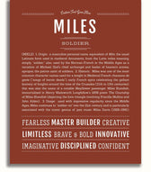 Miles Personalized Name Meaning Art Prints – Name Stories