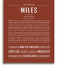 Miles | Name Art Print – Name Stories