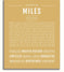 Miles | Name Art Print – Name Stories