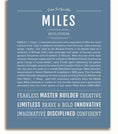 Miles | Name Art Print – Name Stories