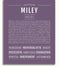 Miley | Name Art Print – Name Stories