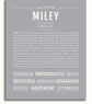 Miley | Name Art Print – Name Stories