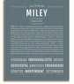 Miley | Name Art Print – Name Stories