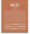 Miley | Name Art Print – Name Stories