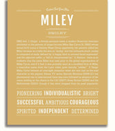 Miley | Name Art Print – Name Stories