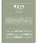 Miley | Name Art Print – Name Stories