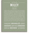 Miley Personalized Name Meaning Art Prints – Name Stories