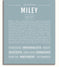 Miley | Name Art Print – Name Stories