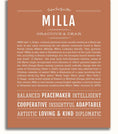 Milla | Name Art Print - Personalized Custom Gifts – Name Stories
