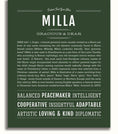 Milla | Name Art Print - Personalized Custom Gifts – Name Stories