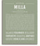 Milla | Name Art Print - Personalized Custom Gifts – Name Stories
