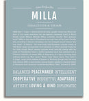 Milla | Name Art Print - Personalized Custom Gifts – Name Stories