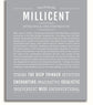 Millicent | Name Art Print – Name Stories