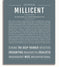 Millicent | Name Art Print – Name Stories