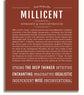 Millicent | Name Art Print – Name Stories