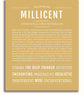 Millicent | Name Art Print – Name Stories