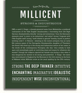 Millicent | Name Art Print – Name Stories