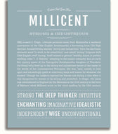 Millicent | Name Art Print – Name Stories