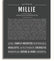 Millie | Name Art Print – Name Stories