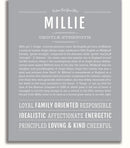 Millie | Name Art Print – Name Stories