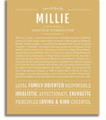 Millie | Name Art Print – Name Stories