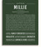 Millie | Name Art Print – Name Stories