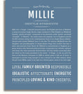 Millie | Name Art Print – Name Stories