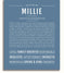 Millie | Name Art Print – Name Stories