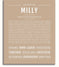 Milly | Name Art Print – Name Stories