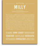 Milly | Name Art Print – Name Stories
