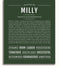 Milly | Name Art Print – Name Stories