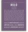 Milo | Name Art Print – Name Stories
