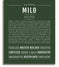 Milo | Name Art Print – Name Stories